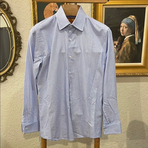 R.Lewis | Shirts | Rlewis French Cuff Blue Dress Shirt Classic ...